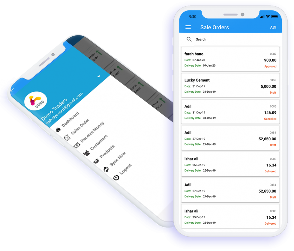 Sales Order Booking App iOS & Android Order taker App